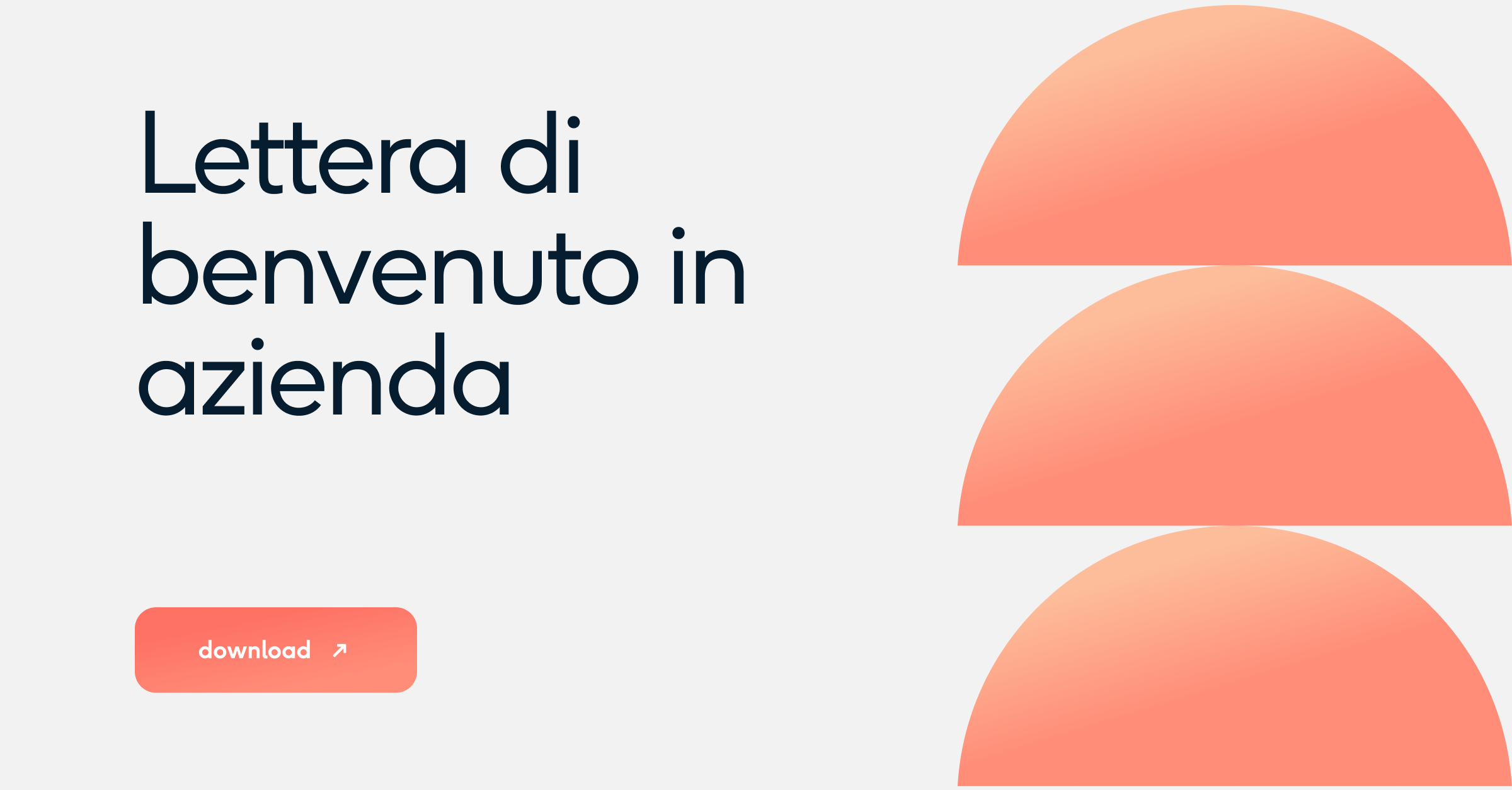 Lettera di benvenuto in azienda | Coverflex